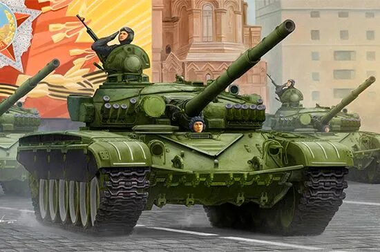 1/35 Российский основной боевой танк Т-72А образца 1983 года, масштабная модель