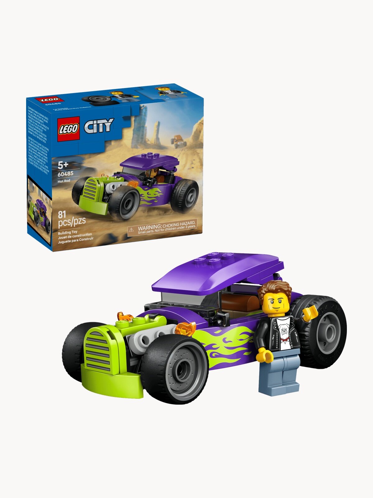 Конструктор LEGO City 60485 Гоночный автомобиль Болид, 81 дет.