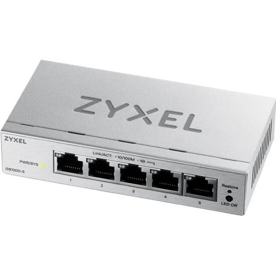 Коммутатор Zyxel GS1200-5v3 (GS1200-5V3-EU0101F)