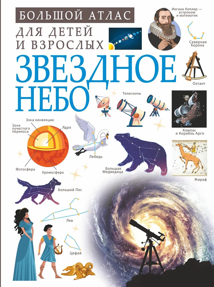 Атлас АСТ Звездное небо Спектор А. А, Гусев И. Е, Ликсо В. В, 2022 г