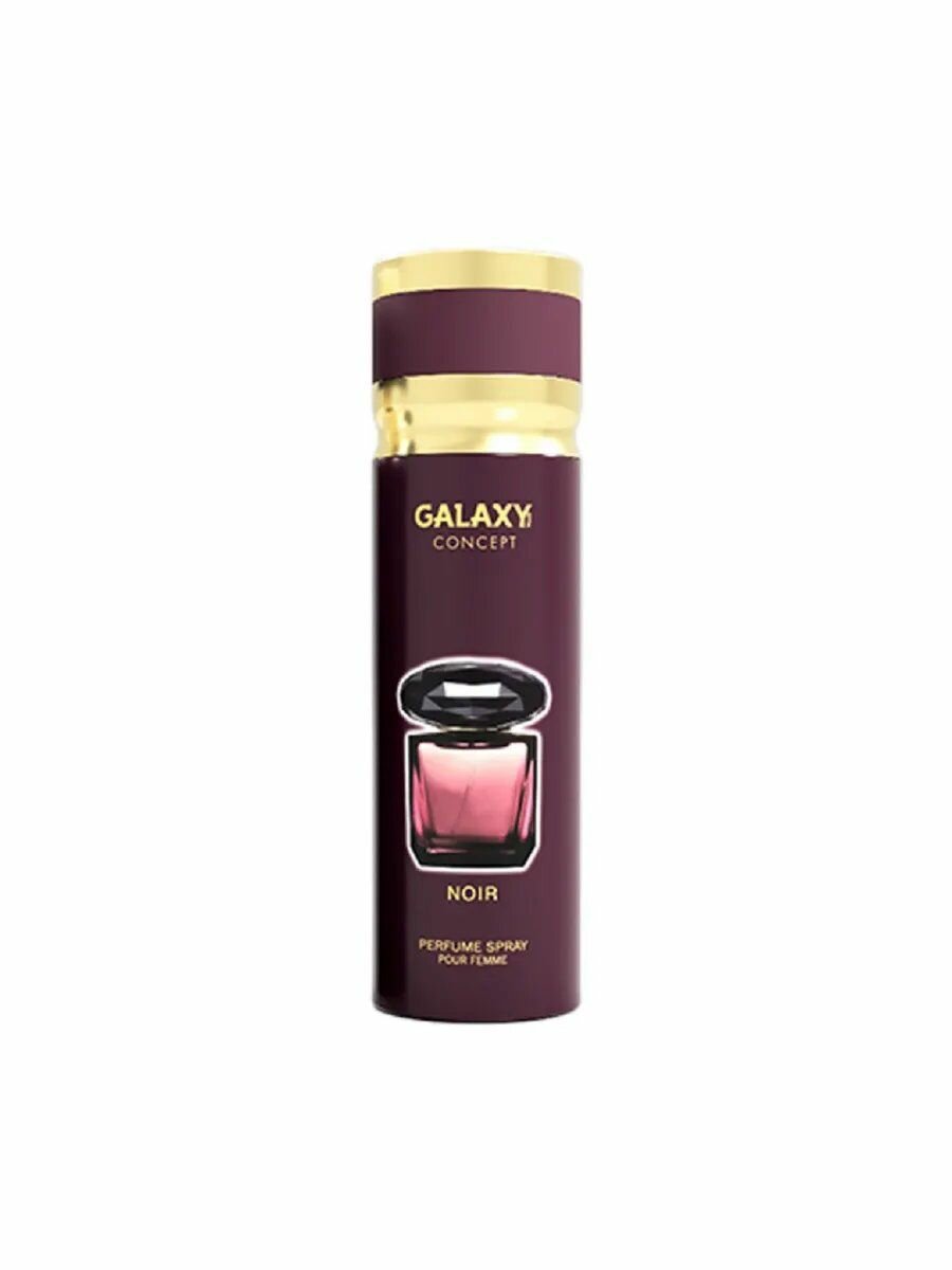 Дезодорант GALAXY Noir 200ml (аромат Ver Crystal Noir) для женщин