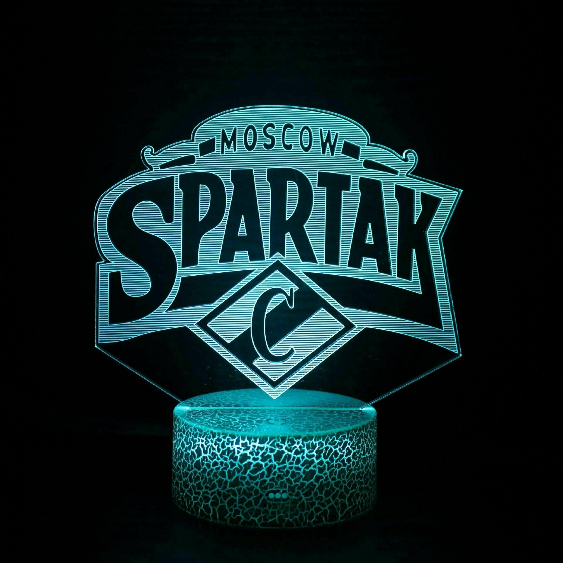 Ночник "Спартак", настольный, датчик освещенности, USB, 3Вт, разноцветный