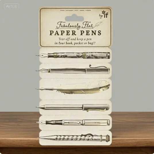 Бумажная закладка-ручка SDJZT чёрная