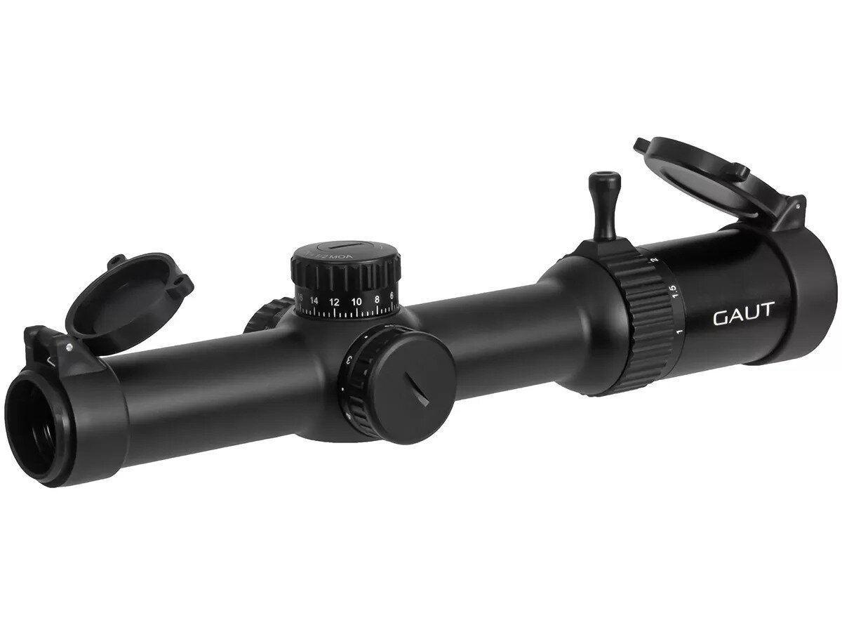 Прицел Gaut Obsidian 1-8X24, Сетка 62 (Half Md), 1/2 Моа