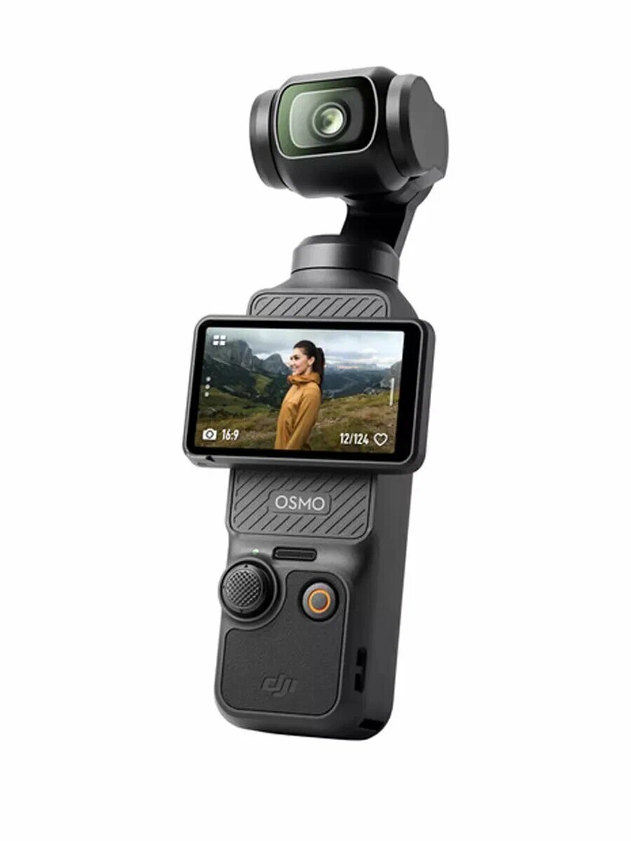 DJI Osmo Pocket 3 Compact Camera Standard Combo Action Camera с трехосевой стабилизацией, разрешение 3840x2160, черный
