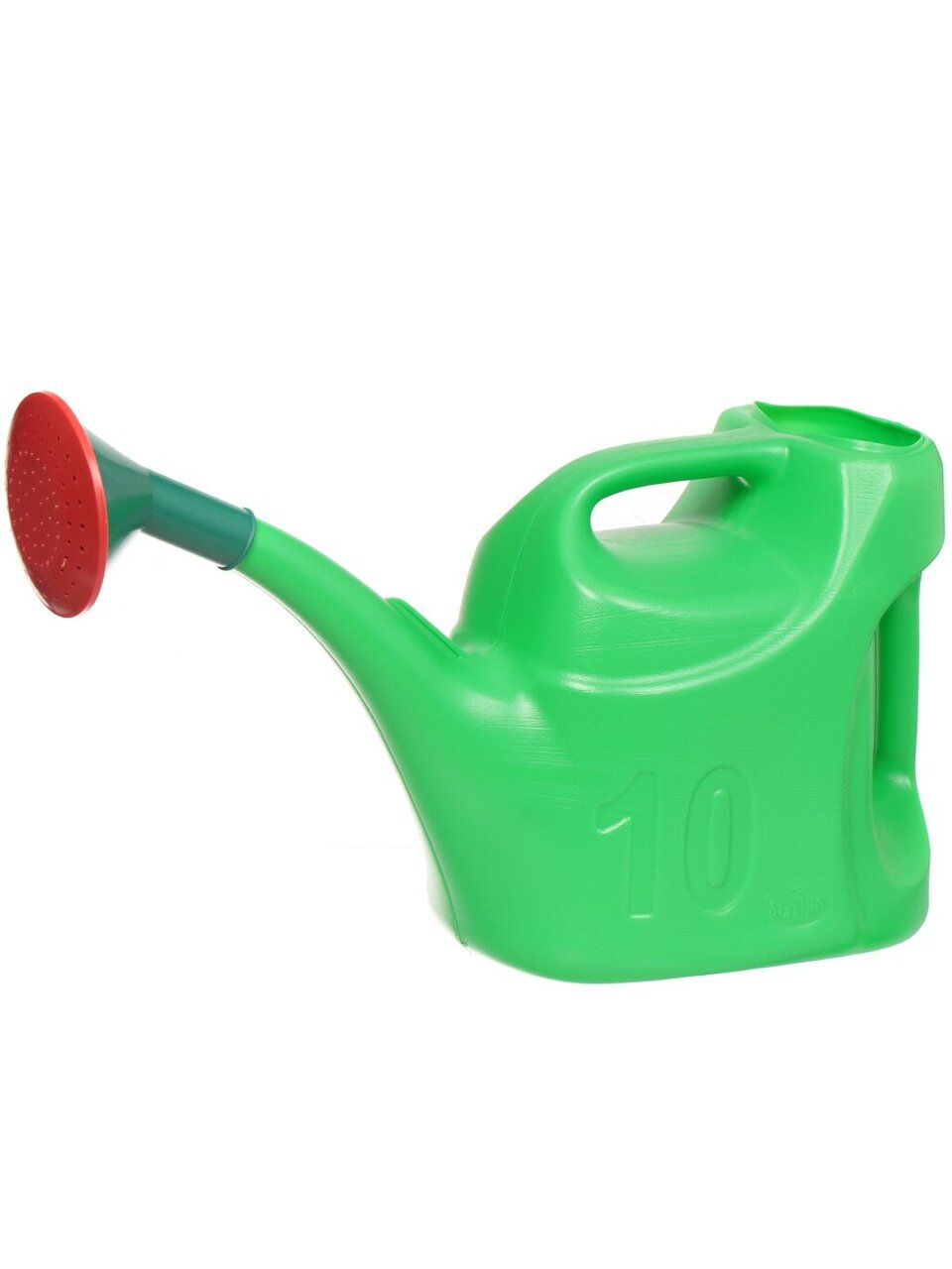 Лейка садовая Радиан Урожайная 10 л пластиковая с распылителем и съемным носиком для полива растений на даче и в огороде
