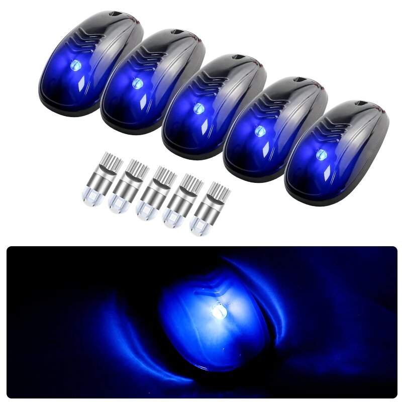 5 шт. 2 светодиода F150 габаритный фонарь на крышу кабины светильник в светильник белый свет Blue