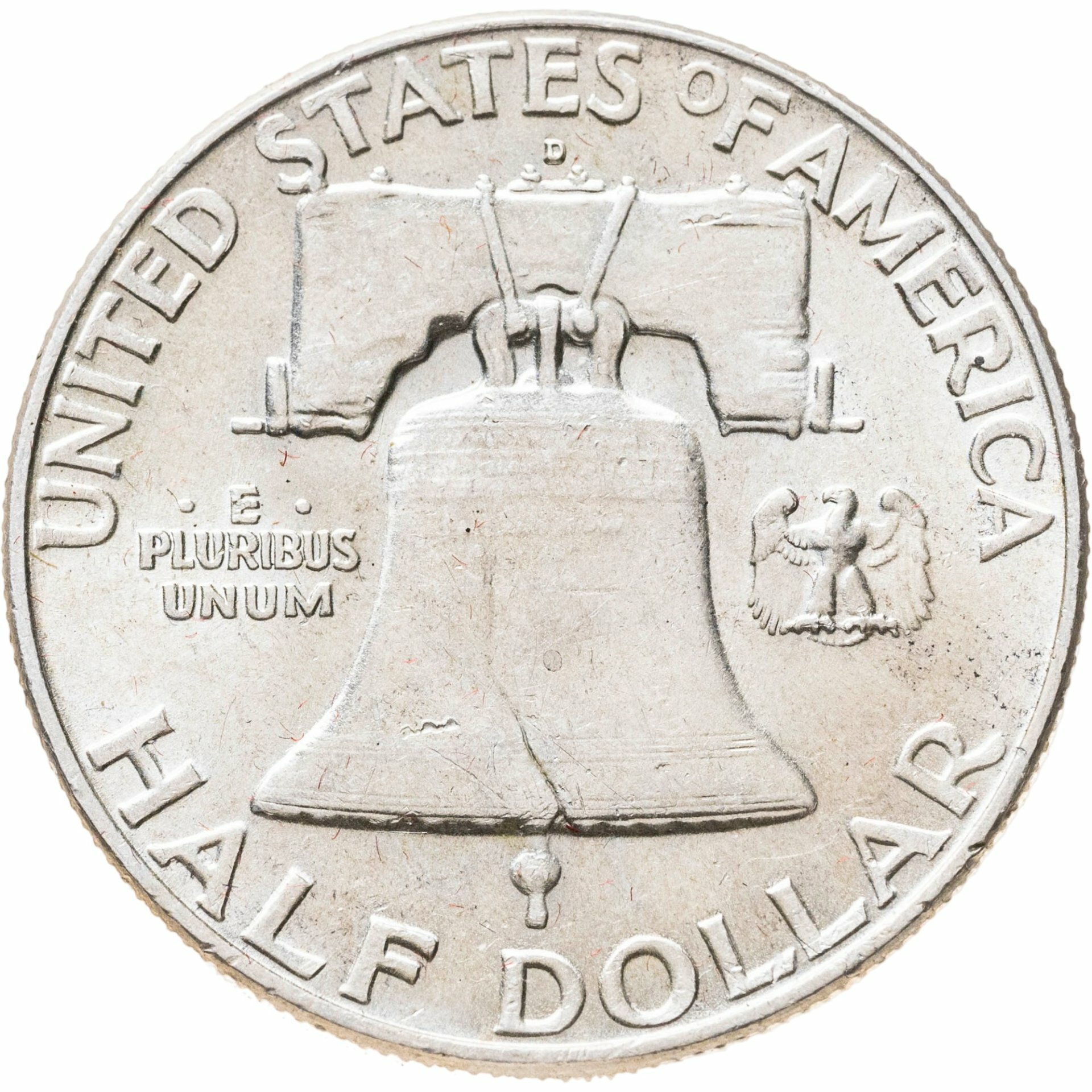 США 50 центов (1/2 доллара, half dollar) 1963 D Franklin Half Dollar