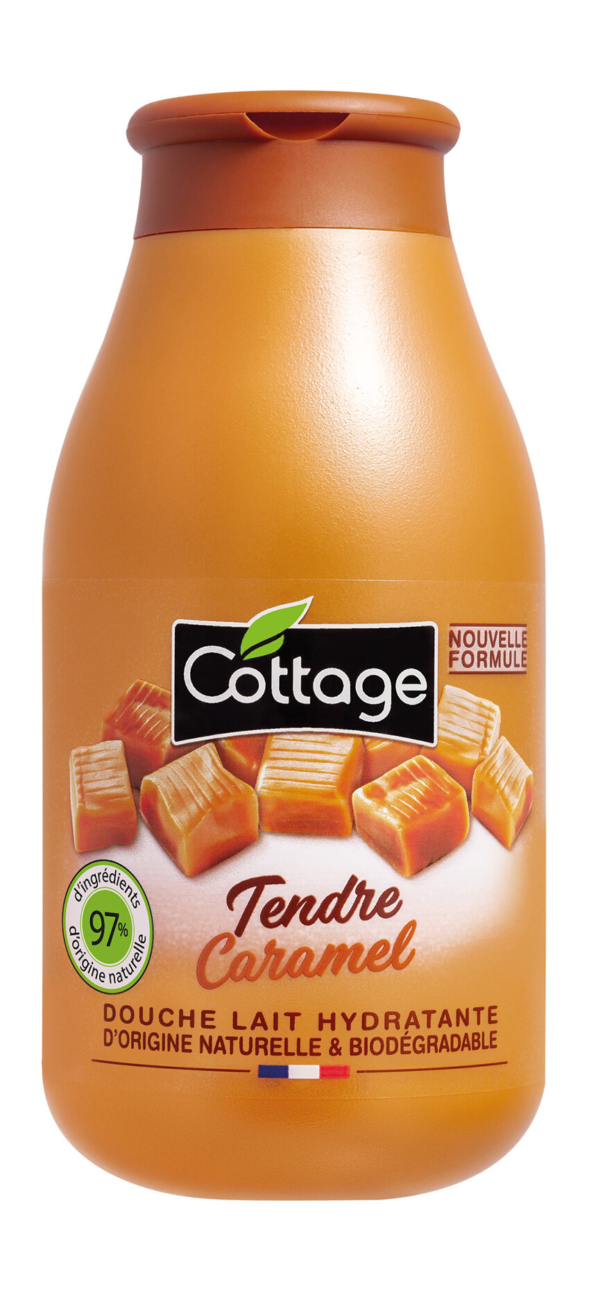COTTAGE Молочко для душа Moisturizing Shower Milk - Sweet Caramel увлажняющее сладкая карамель, 250 мл