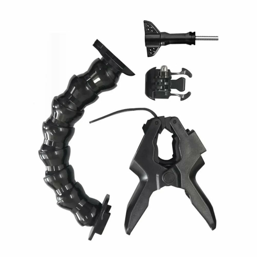 Длинный держатель с зажимом и гибким креплением для экшн-камеры, Посылка первая