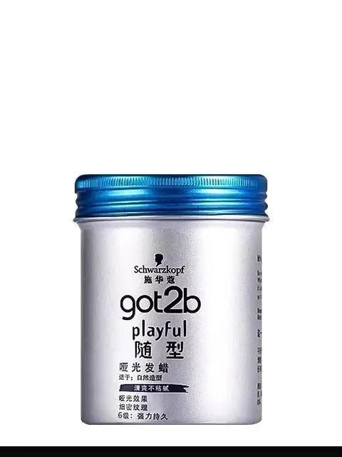 Паста для укладки волос Schwarzkopf got2b playful, матовый эффект, фиксация 6, 100 мл