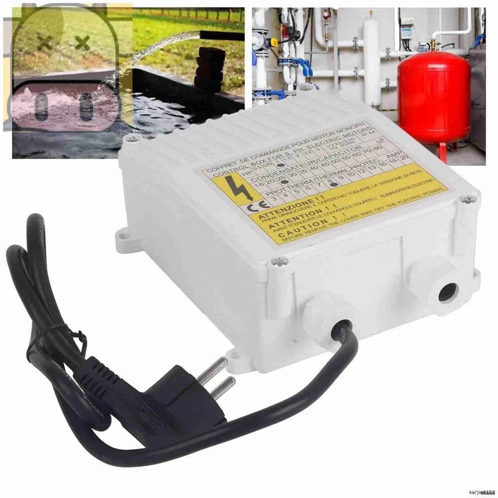 750 Вт Внешний блок управления погружным насосом для глубокой скважины из нержавеющей стали, аксессуары для конденсатора бытового водяного насоса