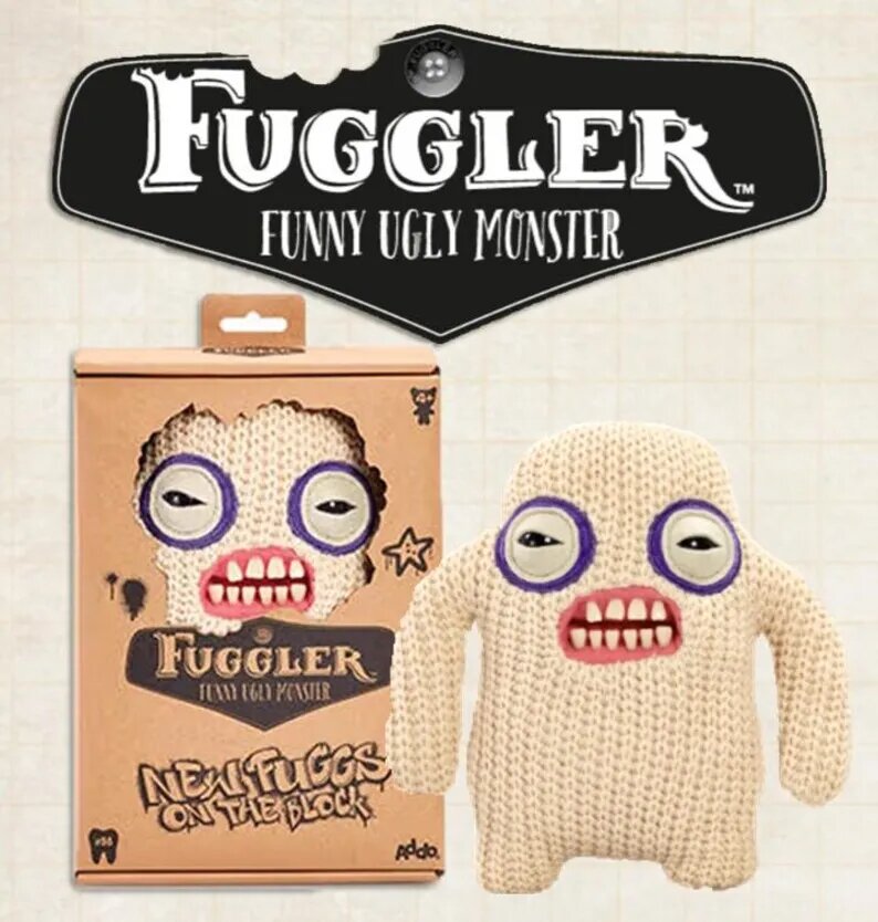 Fugler уличная серия, плюшевый Funky Teeth уродливо-милый в стиле хип-хоп, 23.7 см (Высота: 23.7 см; Длина: 17.2 см; Ширина: 5 см; Цвет товара: 8)