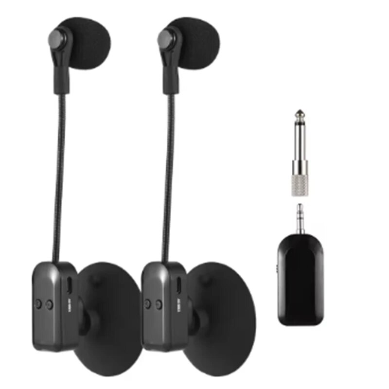 2,4G беспроводной инструментальный микрофонный приемник со съемной присоской для скрипки, виолончели, аккордеона, динамики, микрофон