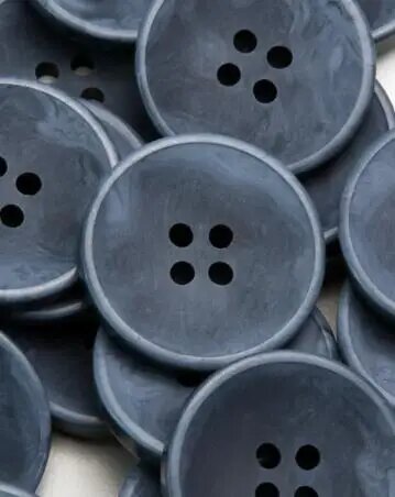 Пуговицы Vovoka круглые из резины 20 шт. Серый, 15mm 20pieces, Blue