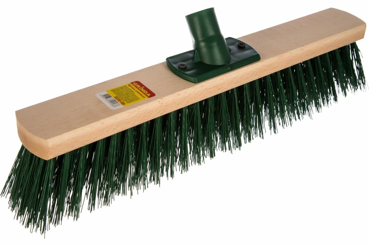 Щетка уличная Grinda щетина 60 мм, 5 рядная, колодка из бука 40 см, с пластиковым резьбовым держателем