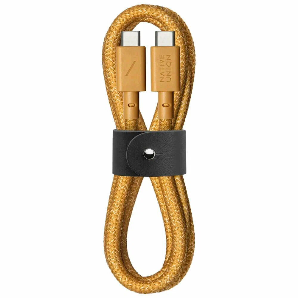 Кабель Native Union BELT USB-C/USB-C 1,2 м. Лимон