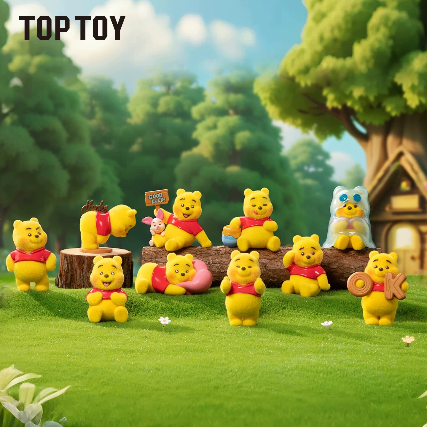 Новая серия фигурок TOPTOY Disney Winnie the Pooh Expression Pack: милые настольные украшения в подарочной коробке