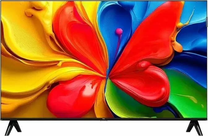 32" Телевизор TCL 32S4K-UZ QLED, HD, смарт ТВ, Google TV, черный