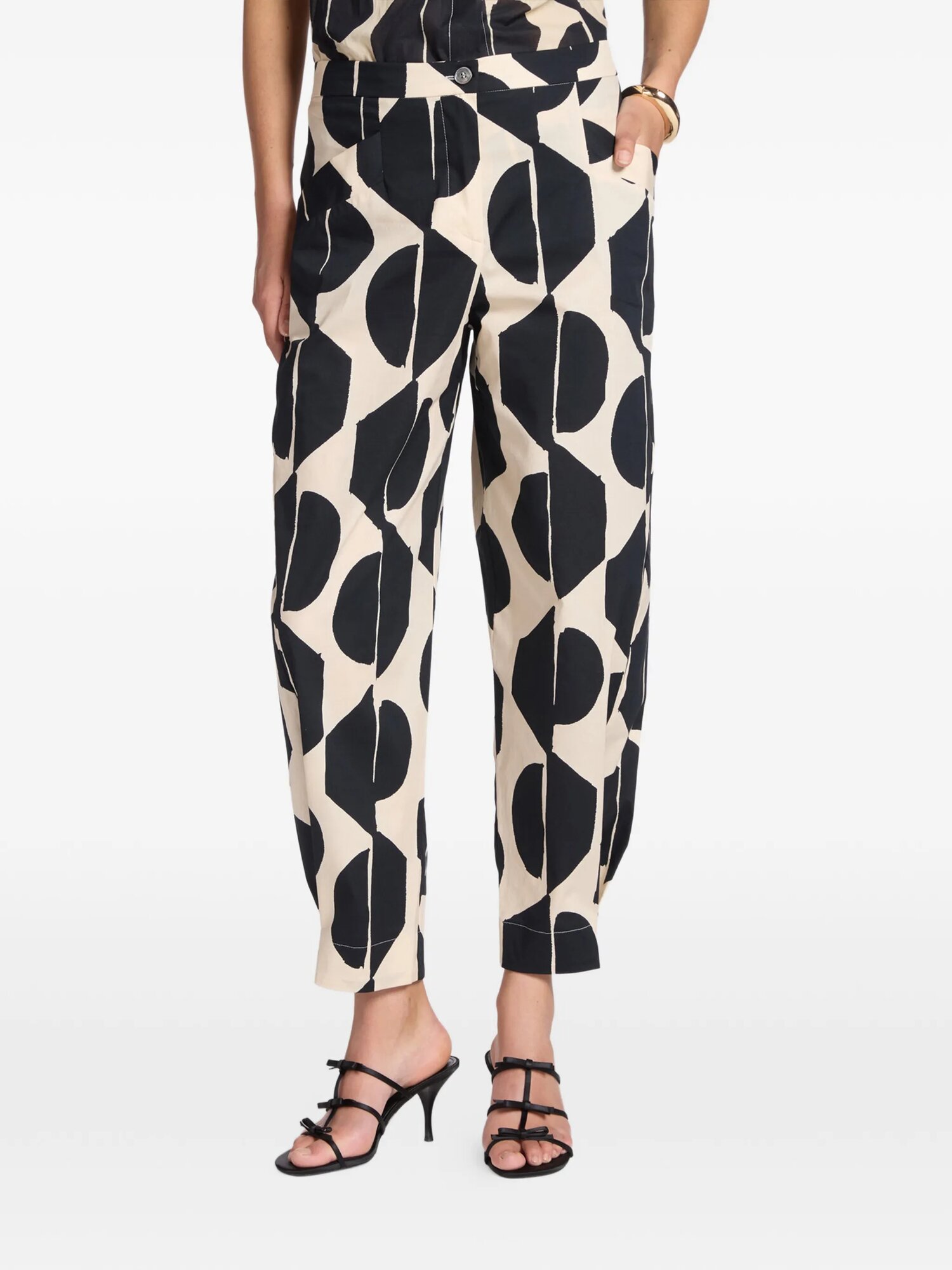 Брюки Elena Miro Patterned trousers, размер 44, разноцветный — фото 1