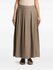 Юбка PESERICO Pleated maxi skirt, размер 42, brown