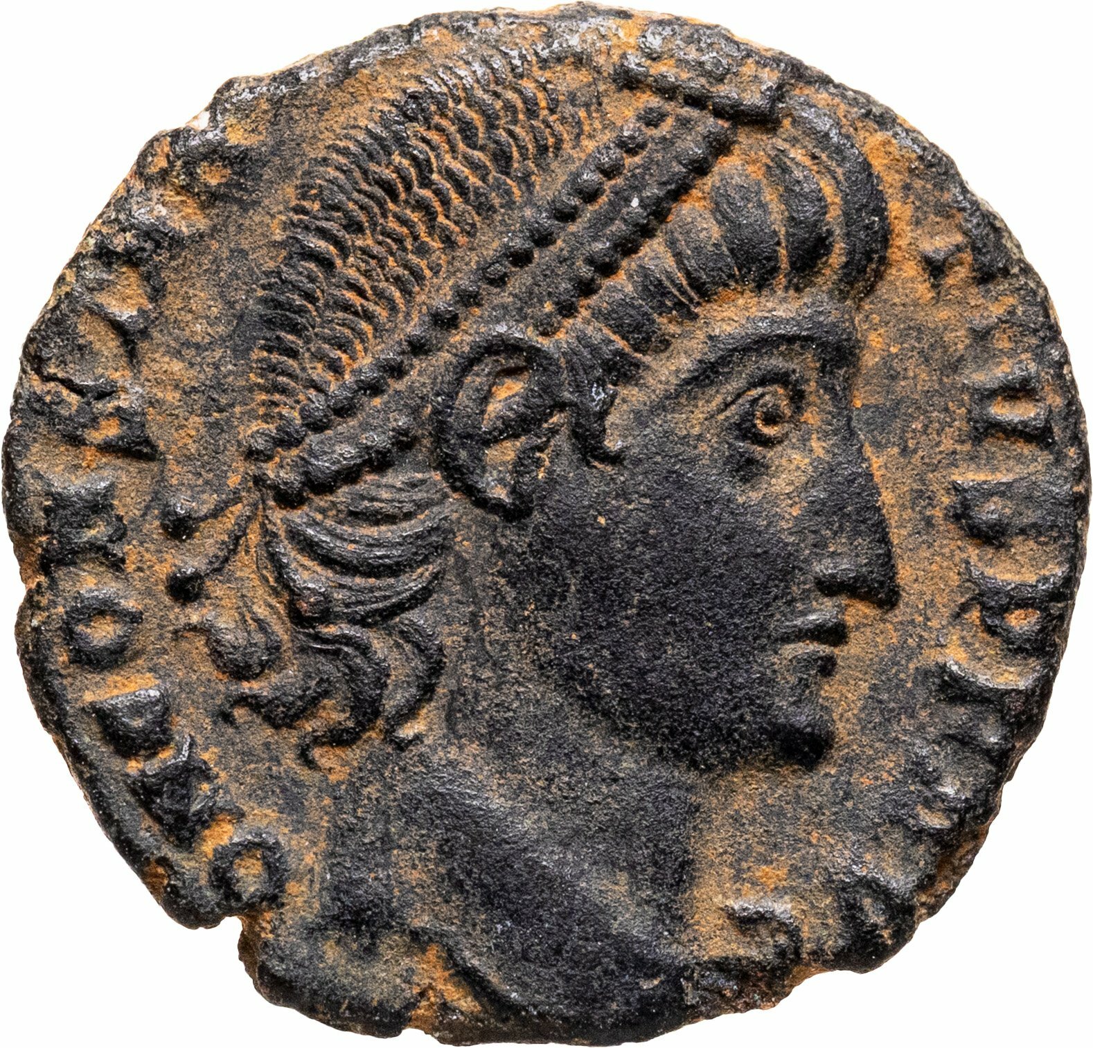 Римская империя, Констанций II, 337-361 годы, Нуммий , Медь, в сохранности XF