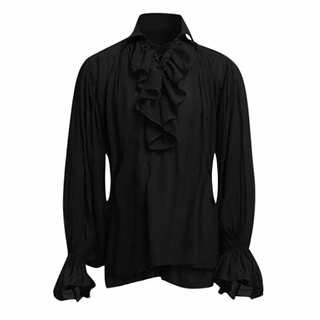 Средневековый костюм вампира стимпанк жилет Черный, L, black1