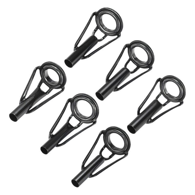 6шт Набор Для Ремонта И Замены Наконечника Удилища Из Нержавеющей Стали, Направляющая для Верхней Удочки, Керамические Кольца для Морской И Пресноводной Рыбалки