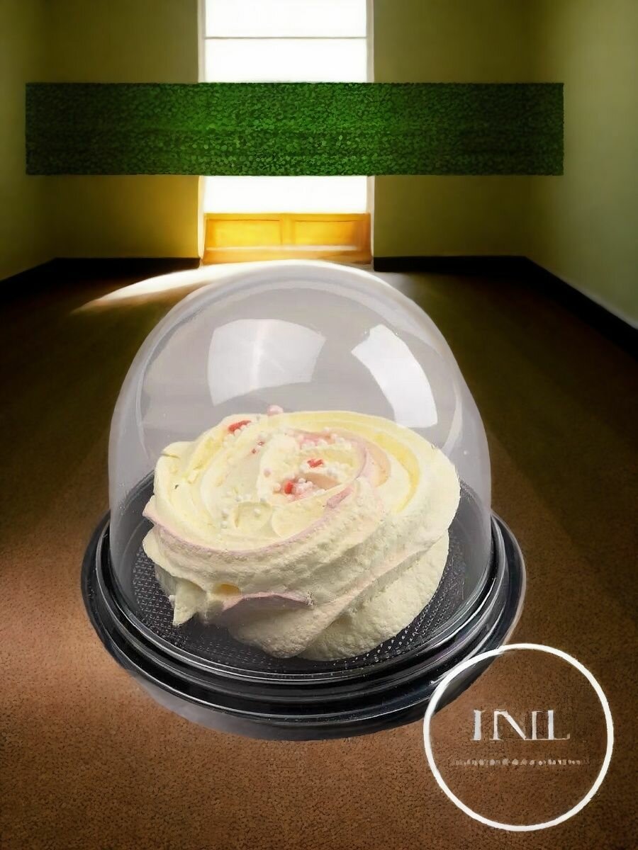 Купольная упаковка для мыла, пирожных, 100 шт, прозрачная