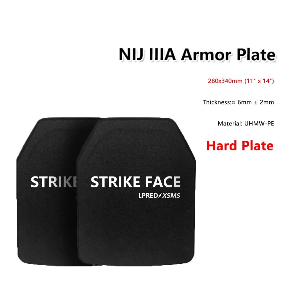 Бронепластина NIJ IIIA 3A BPY-07-11 и BPY-11 UHMW-PE - L - Hard