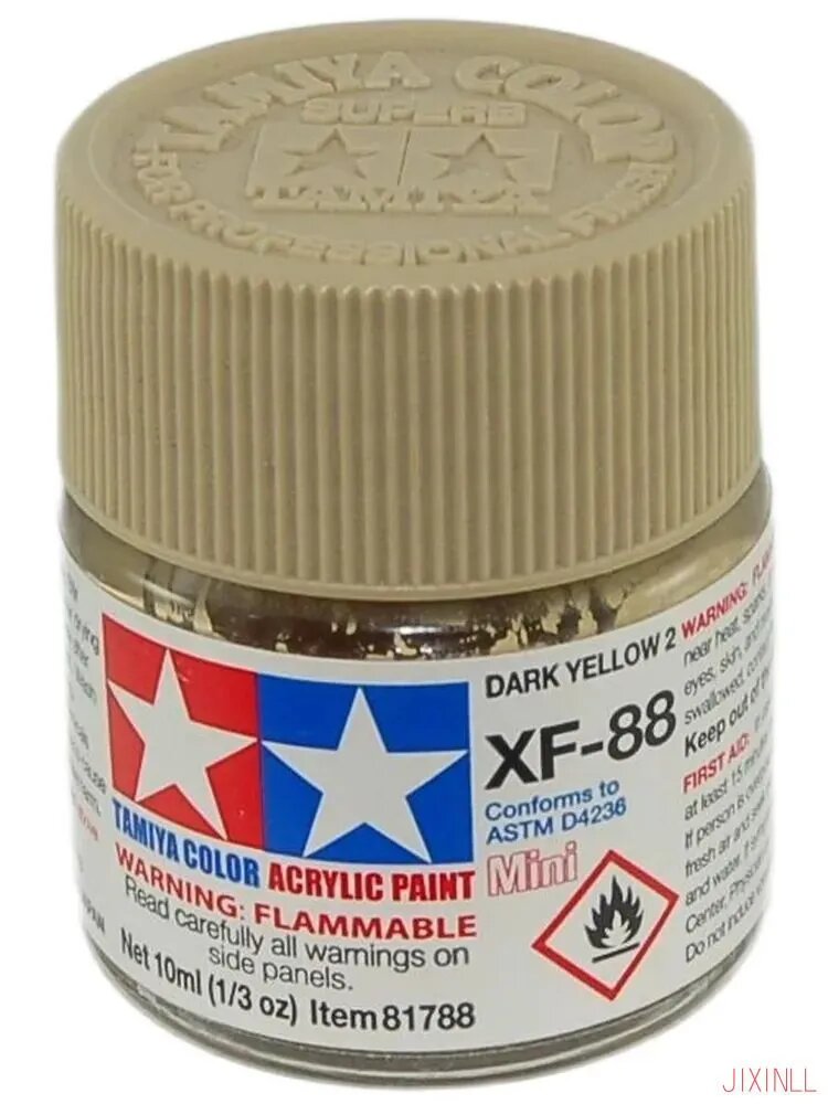 Tamiya Акриловая краска для моделей, цвет Хром, 10 мл в банке, матовая, 82 г.