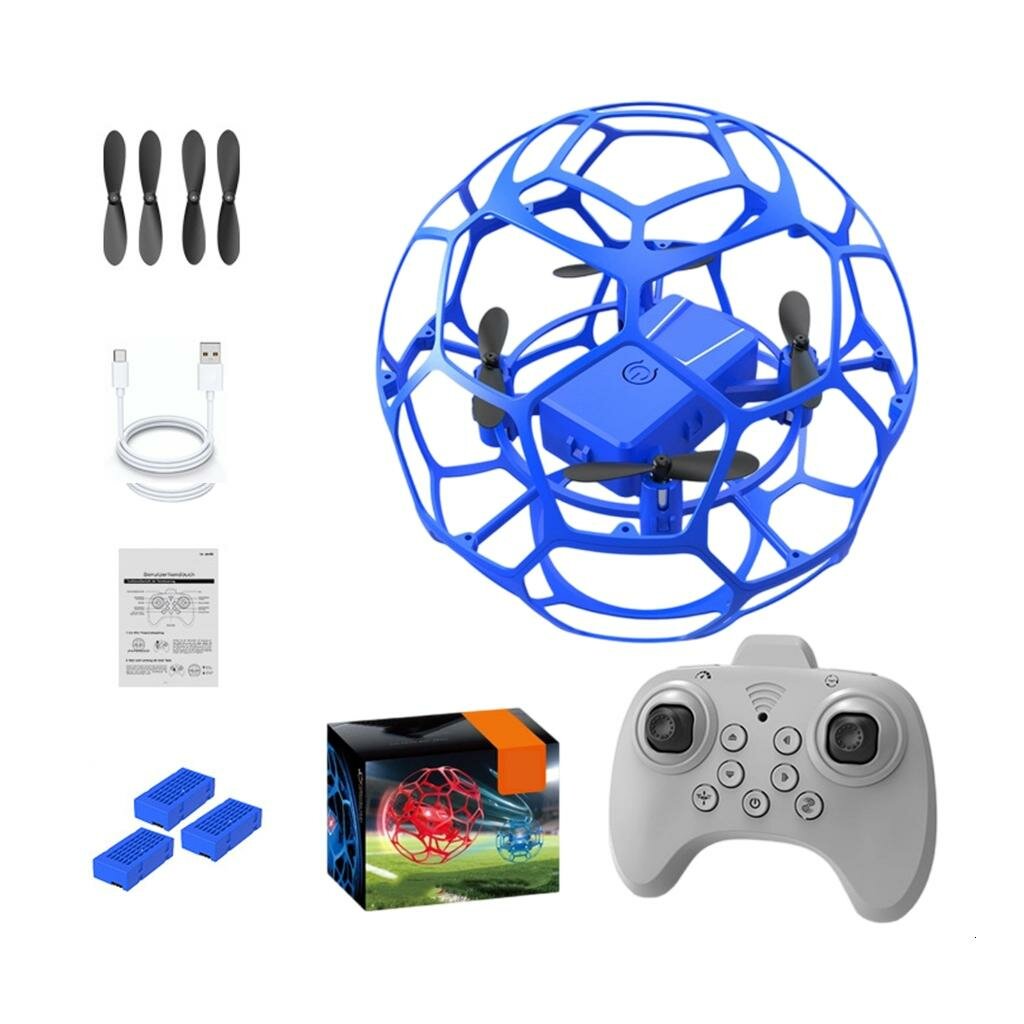 Октокоптер с камерой, Синий - Три батарейки