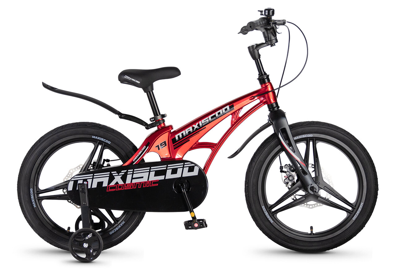 Велосипед MAXISCOO Cosmic Делюкс 18" 2026 (требует финальной сборки), Цвет красный глянцевый