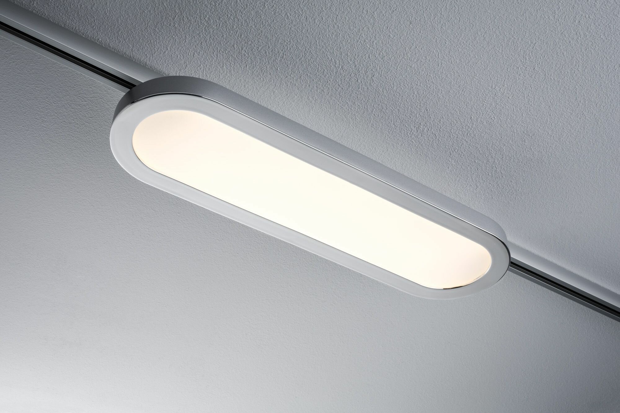 Светильник трековый Paulmann URail Panel Loop 7Вт 812Лм 2700К IP20 LED 230В Хром матовый Без упаковки 95319000