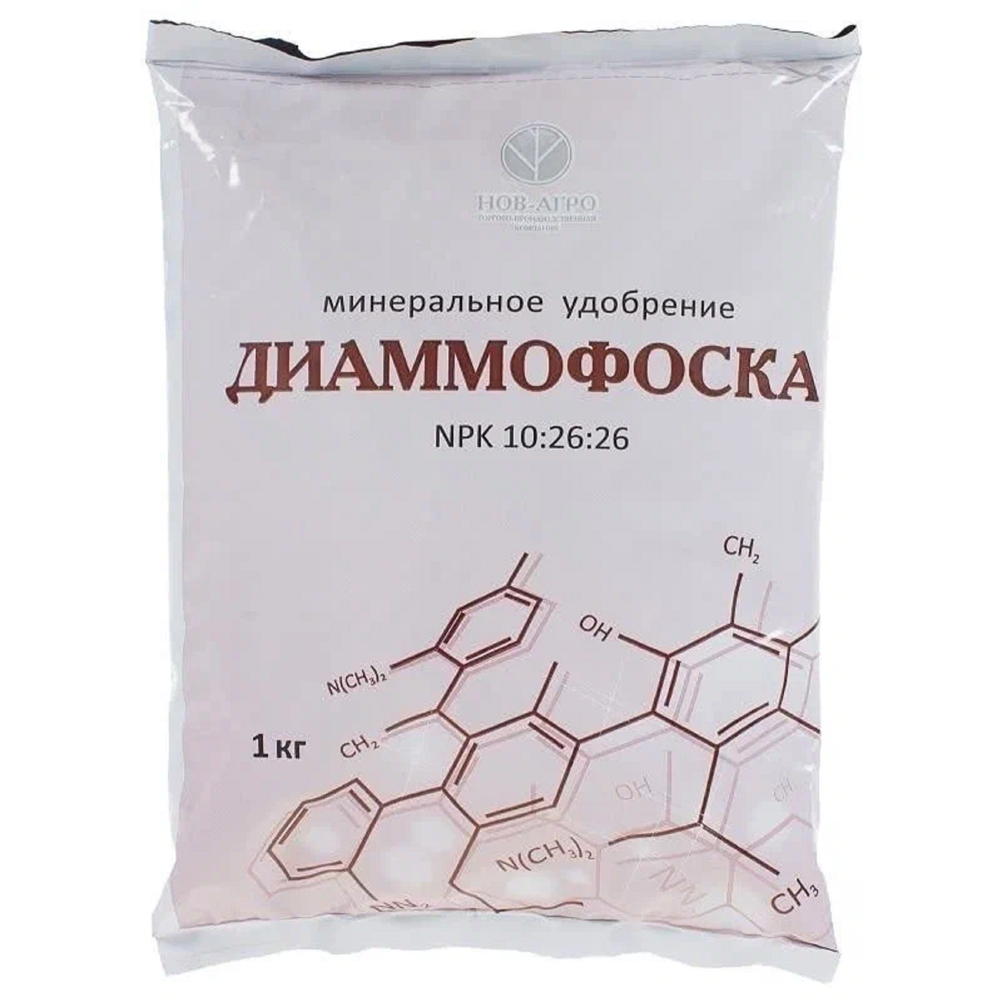 Удобрение универсальное минеральное концентрированное "Нов-Агро Диаммофоска", 1 кг