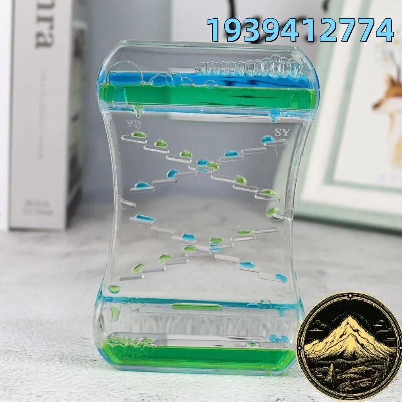 Жидкие часы антистресс, успокаивающий релаксант, Гелевые песочные часы, Антистресс с Волной в Жидкости