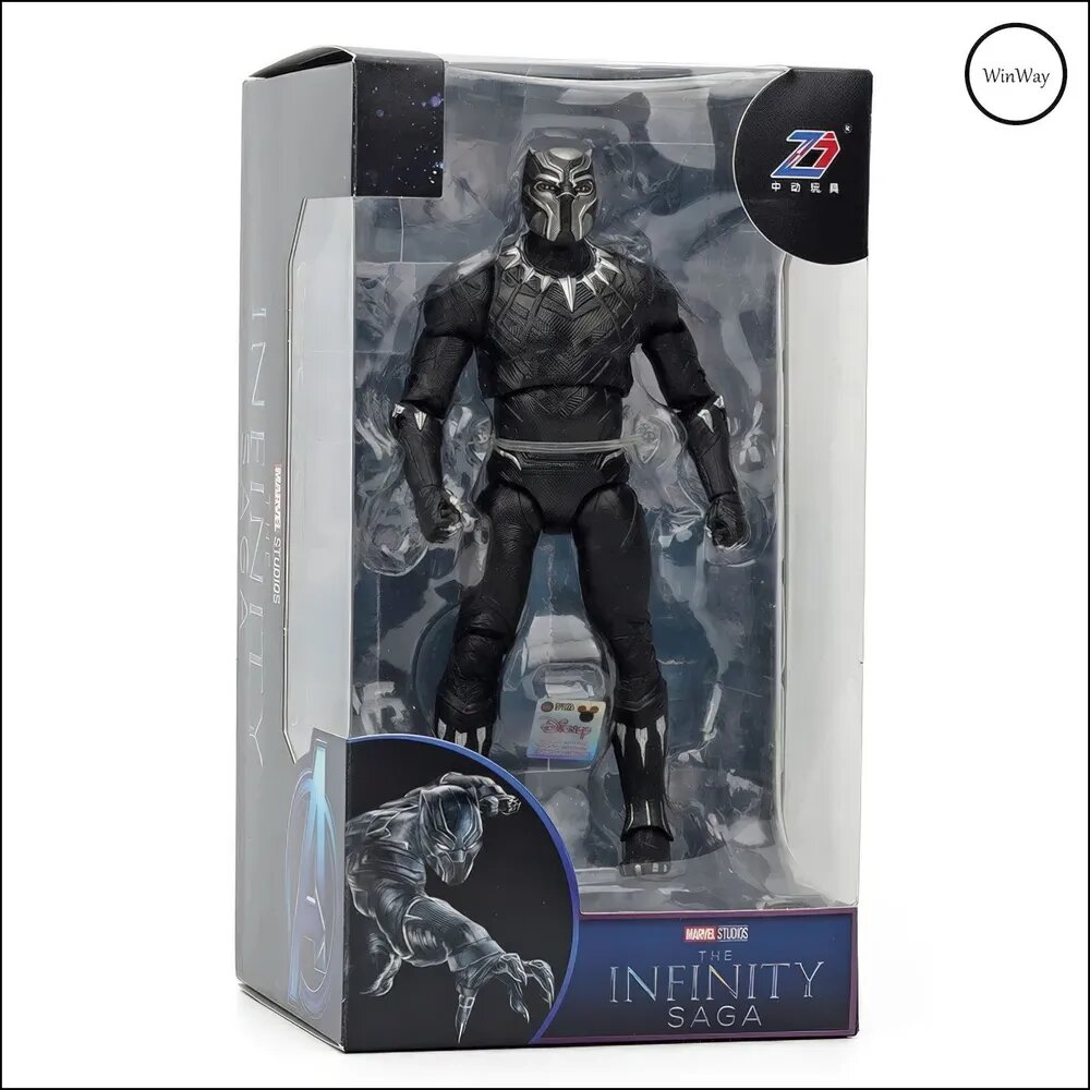 Фигурка Black Panther ZD Toys Infinity Saga Marvel Black Panther 1/10 16 см — фото 1