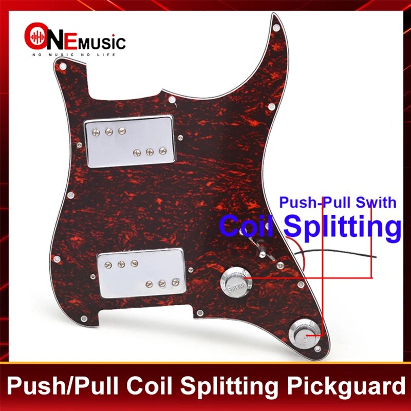 GETMUSIC HH Loaded Pickguard N-7.5K B-15K