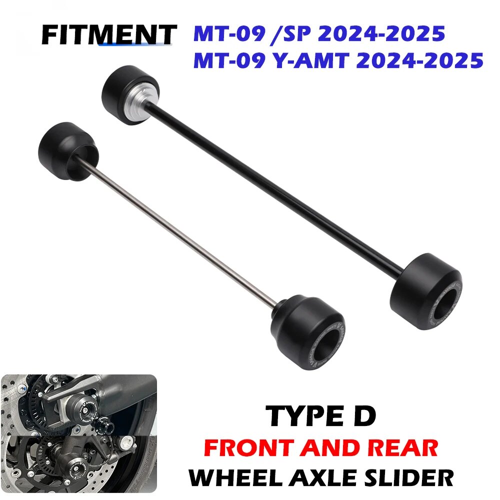 2016-2025 MT-09 MT 09, слайдер переднего и заднего колеса для Yamaha MT09/SP FZ09 2024-2025 Set