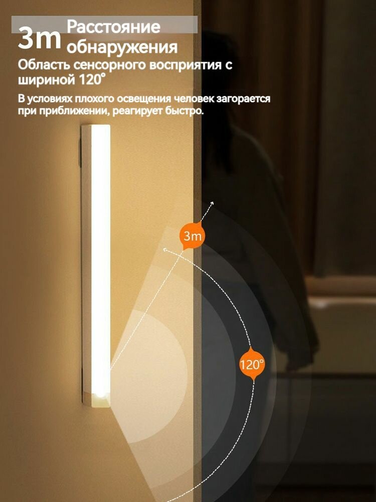 Ночник детский, Напольные настольные трековые Споты светильники Настенные , Светодиодные Ночник с датчиком движения, Рабочее освещение, прожектор, светильник на батарейках, usb, лампочка, аккумуляторный,10cm