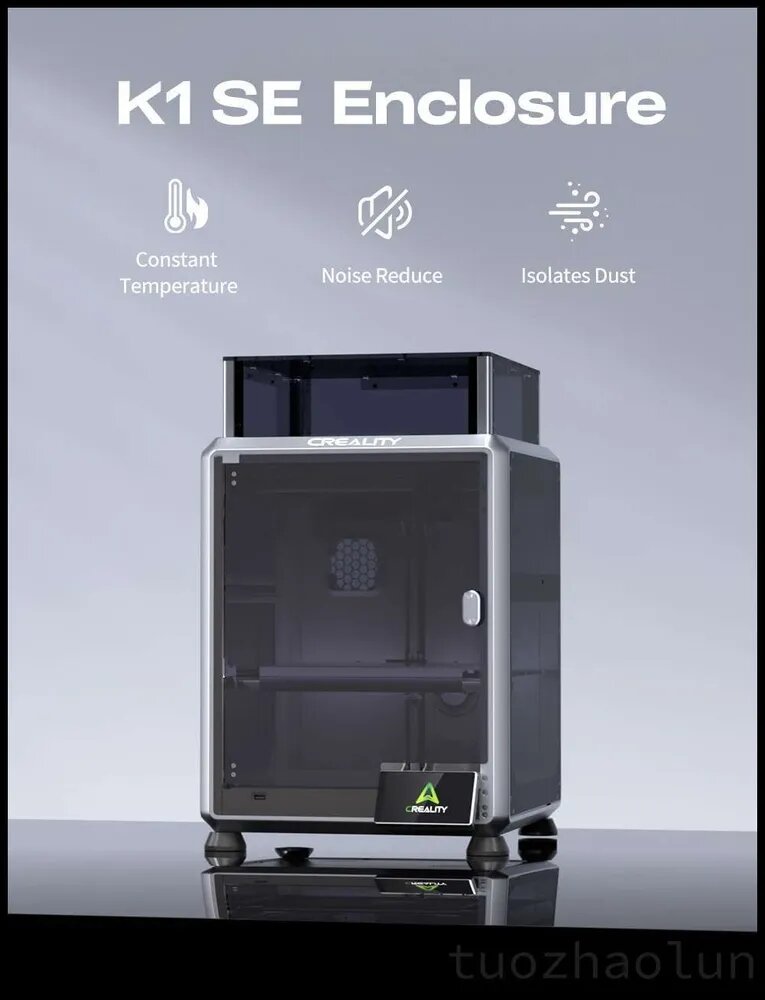 Creality K1 SE Enclosure - 3D Printer Enclosure for Constant Temperature, Noise Reduction, and Dust Isolation