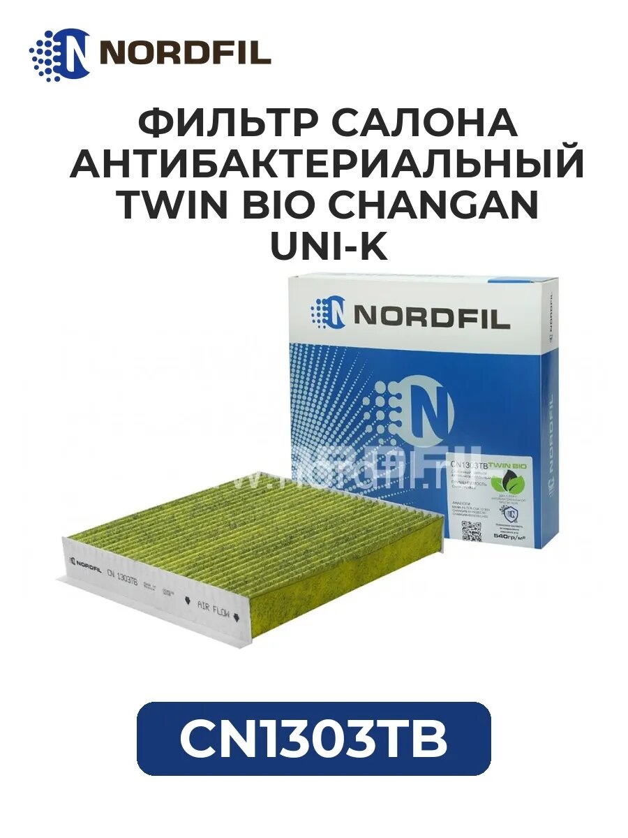 Фильтр салона антибактериальный TWIN BIO CHANGAN UNI-K