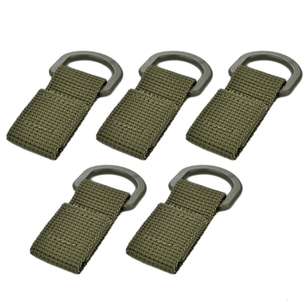 Стропа с D-образными кольцами и крючком, Армейский зеленый