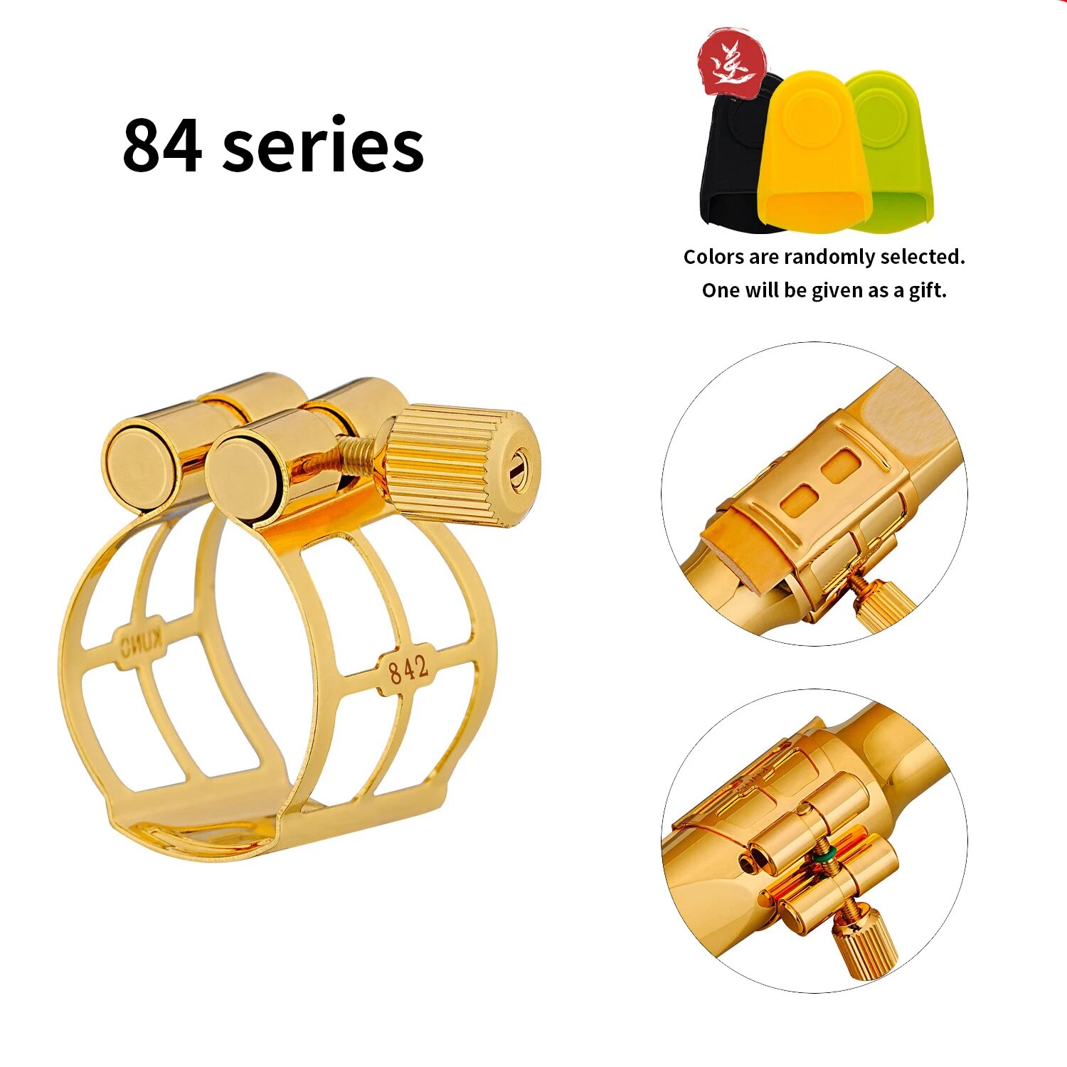 Лигатура для саксофона Kuno 84 series, желтая, KL-842 Alto