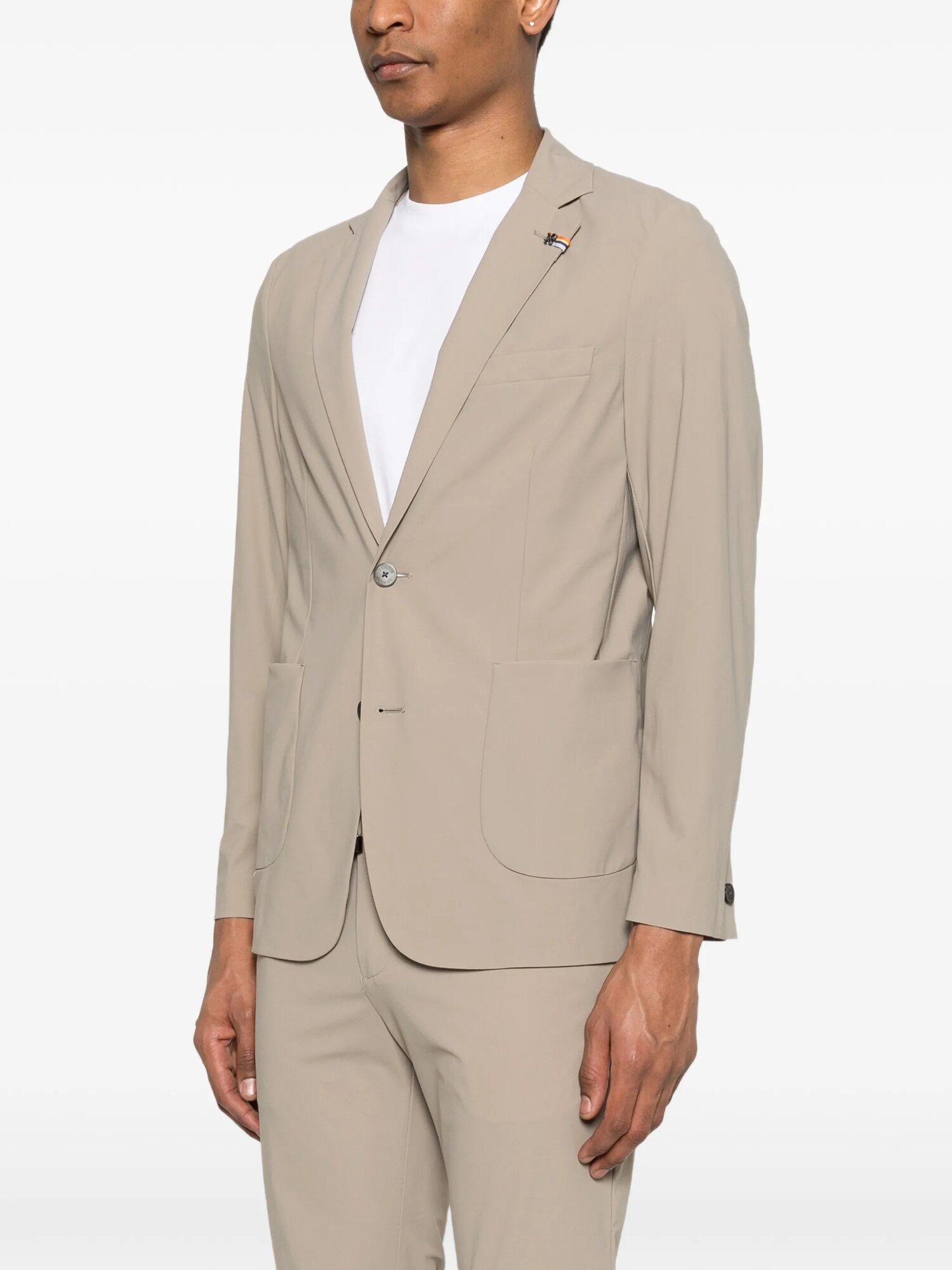 Куртка DISTRETTO12 Active single-breasted patch-pocket jacket, размер 50, разноцветный — фото 1