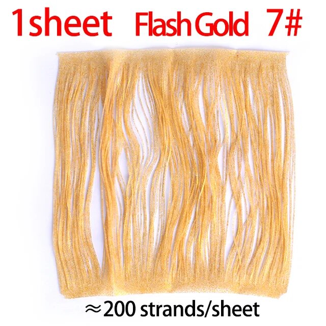Flash Gold 7#, 1sheet, 200 strands