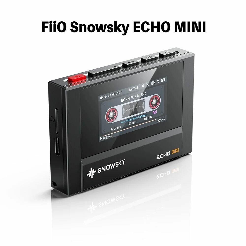 FIIO SnowSky ECHO мини Беспроводной Bluetooth MP3-плеер Портативный Аудио ЖК-дисплей Пользовательский Мини-музыкальный плеер