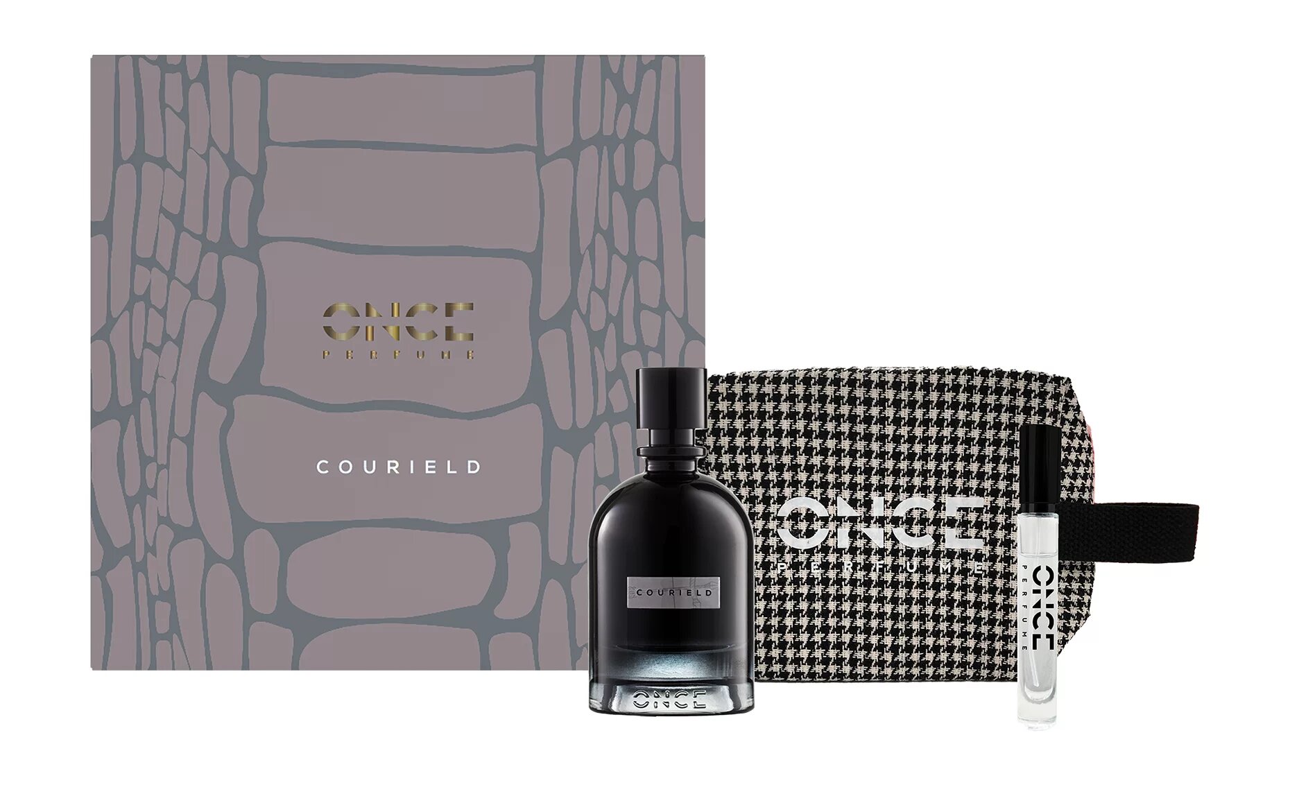 Парфюмерный набор ONCE PERFUME Courield Eau De Parfum Intense парфюмерная вода 100 мл+10 мл, косметичка