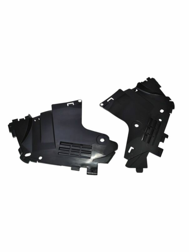 Пыльники бампера "Рысь", для LADA Largus и Renault Logan, ABS пластик, черный, 2 шт.