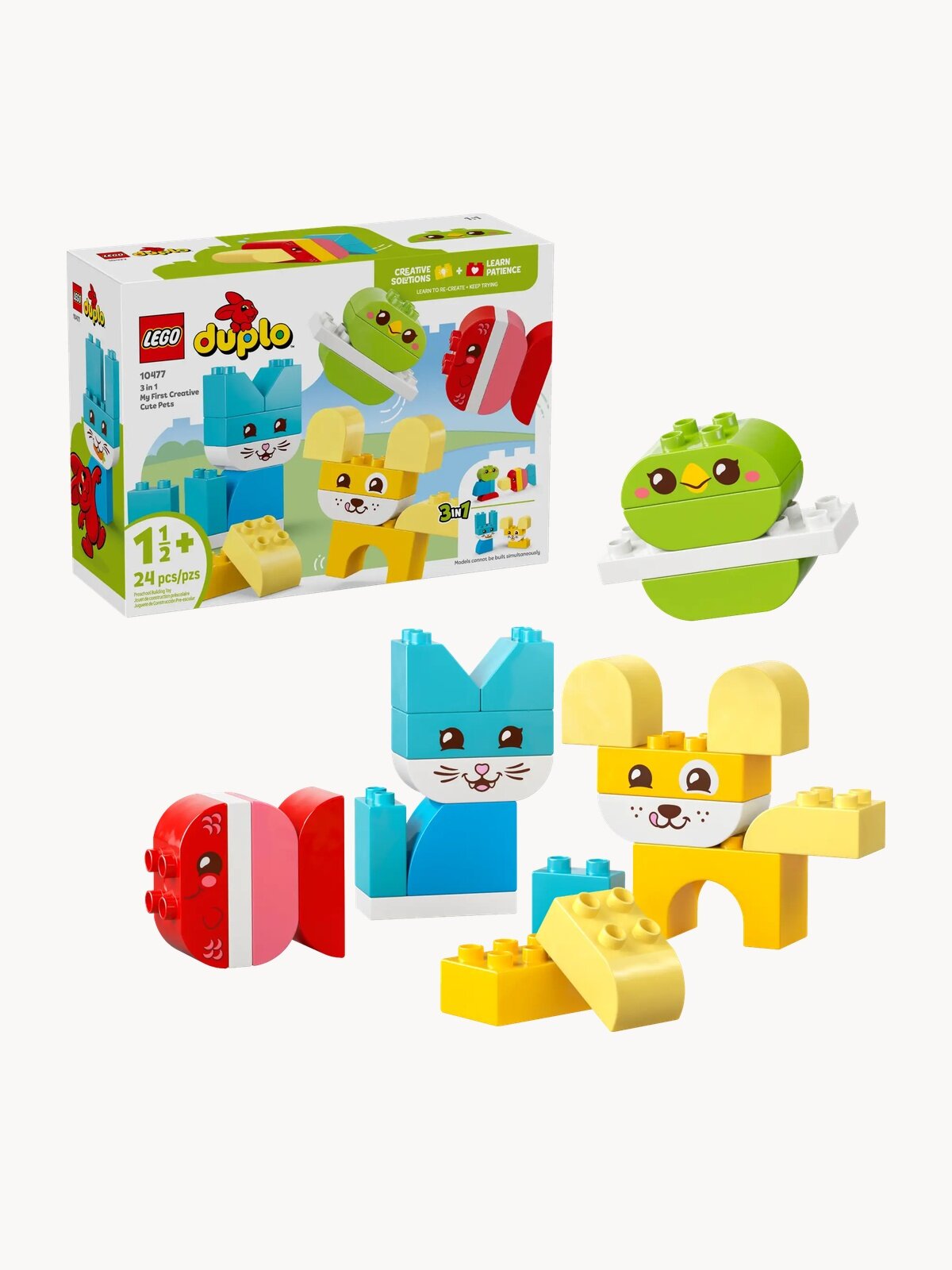 Конструктор LEGO DUPLO® 10477 Креативные домашние животные 3 в 1, 24 дет.